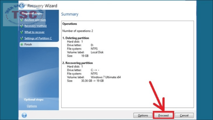 Cách ghost máy tính bằng file TIB chuẩn UEFI - GPT - Thiên Sơn Computer