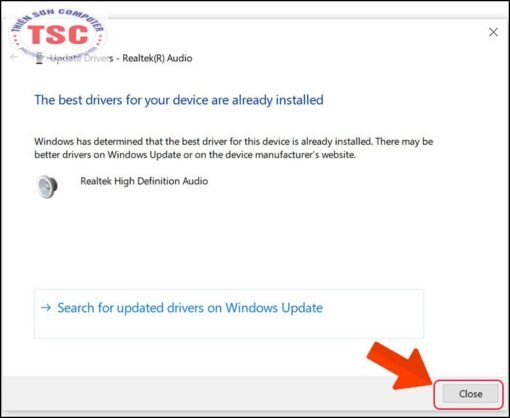 Cách khắc phục lỗi máy tính không có Realtek HD Audio Manager - Thiên Sơn Computer