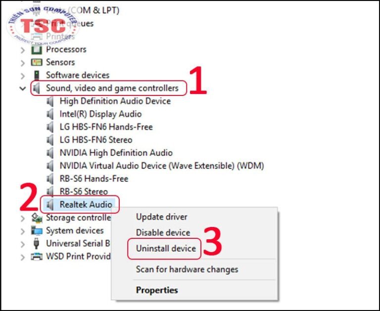 Cách khắc phục lỗi máy tính không có Realtek HD Audio Manager - Thiên Sơn Computer